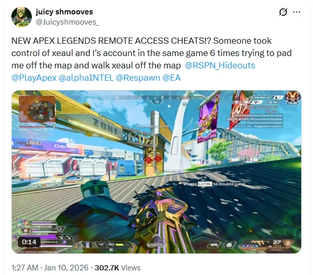 Apex Legends gặp sự cố lạ: Nhân vật bị hack điều khiển ngay trong trận ...